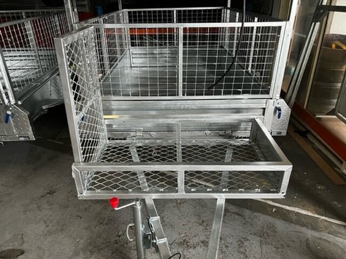 Galvanised Lawn Mower Box Frame on Trailer Draw Bars | eBay Australia