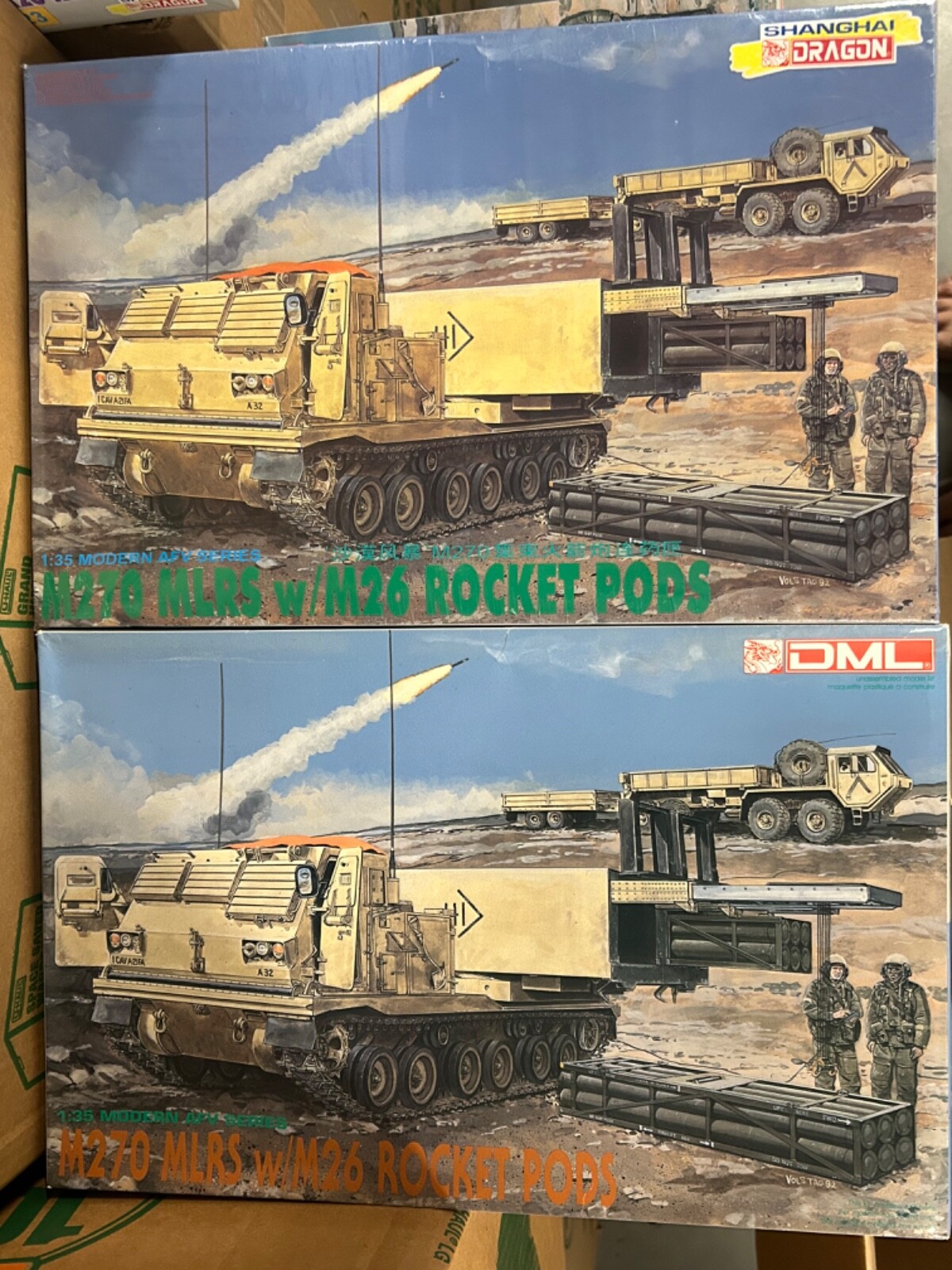 Dragon 1/35 M270 MLRS w/M26 Rocket Pods SEALED INSIDE. | eBay