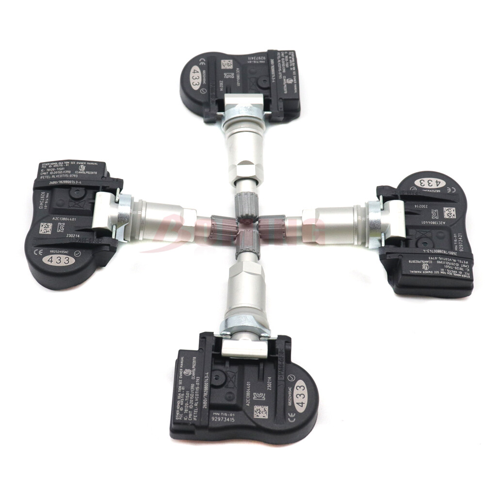 TPMS 68252495AC 4pcs New Tire Pressure Sensor For Jeep Grand Cherokee ...