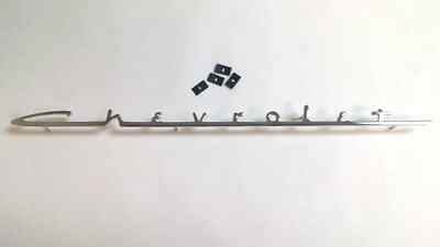 DASH CHEVROLET SCRIPT 1953 1954 CHEVROLET CHROME SCRIPT | eBay