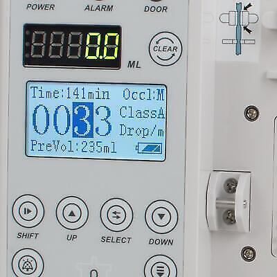 LCD Infusion Pump For Surgery Audible Visual Alarm 100-240V Ideal ...