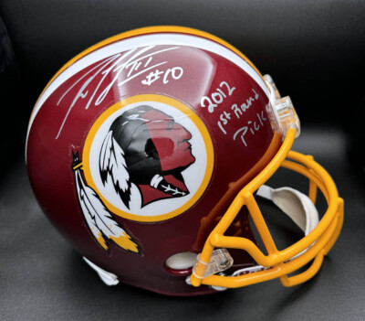 Robert Griffin III SIGNED Redskins F/S Helmet Rookie Graph PSA/DNA ...