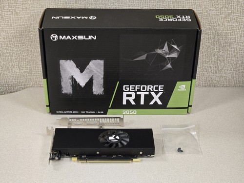 Maxsun GeForce RTX 3050 LP 6G Low Profile 6GB GDDR6 Graphics Card 70 ...