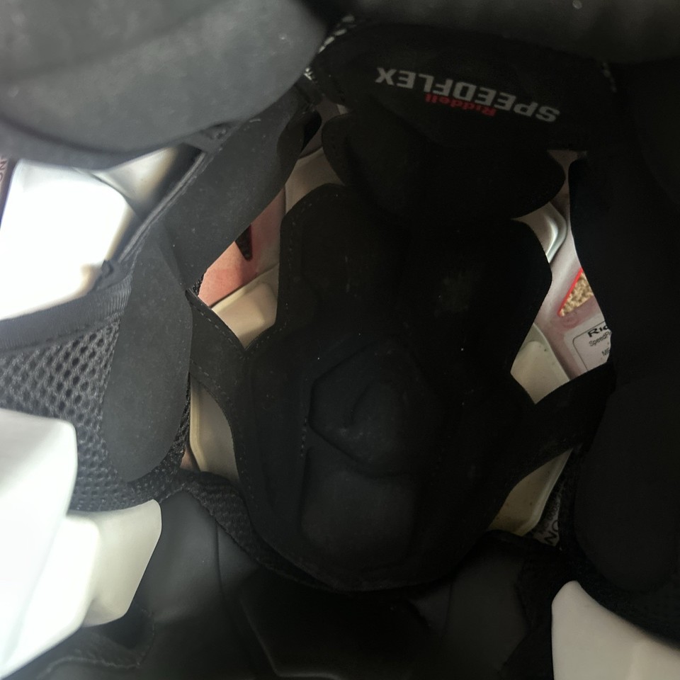 SpeedFlex 2.0 White face mask Jet Red Adult Large Football Helmet $250 ...