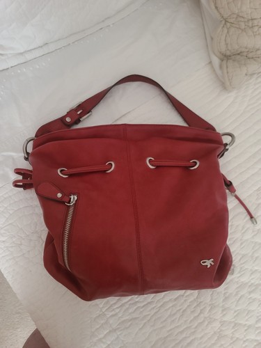 SAC A MAIN TOUT CUIR ROUGE GIL HOLSTERS | eBay