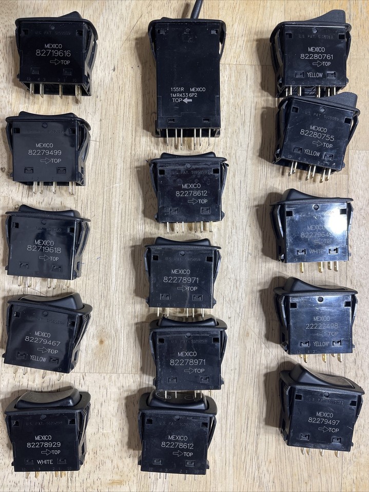 Assorted Lot Of Mack Rocker Switches Out Of A 2017 Mack Pinnacle | eBay