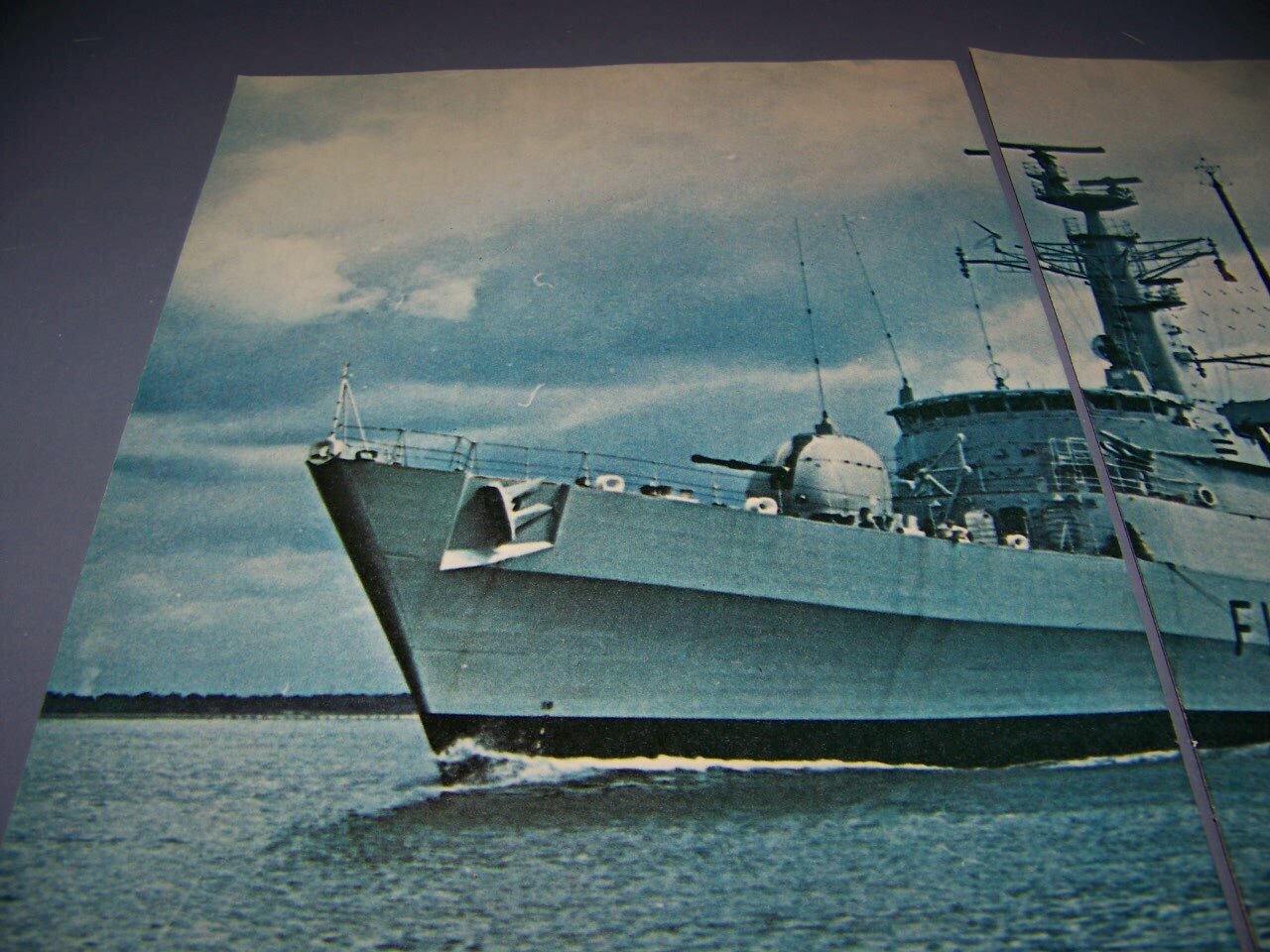 HMS AMAZON (F169) FRIGATE ..2-PAGE COLOR PHOTO PAGES ..RARE (908V) | eBay