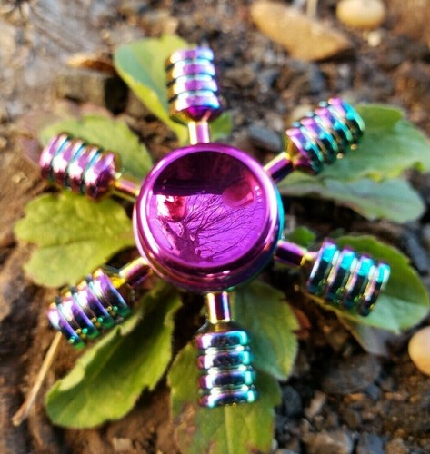 Piston Oil Slick Rainbow Fidget Spinner Toy Boys Girls Kids Adults ADHD ...