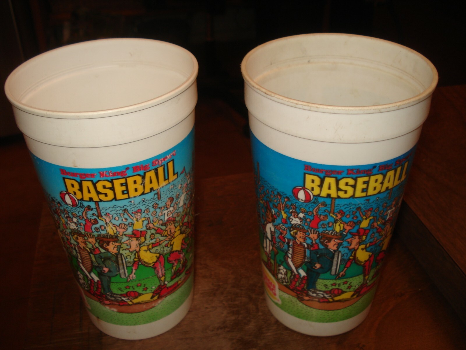 Lot of 2 1990 Burger King Baseball Souvenir Cups | eBay