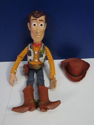 toy story 2 3 4 WOODY DOLL action figure HAT DISNEY PIXAR talking PULL ...