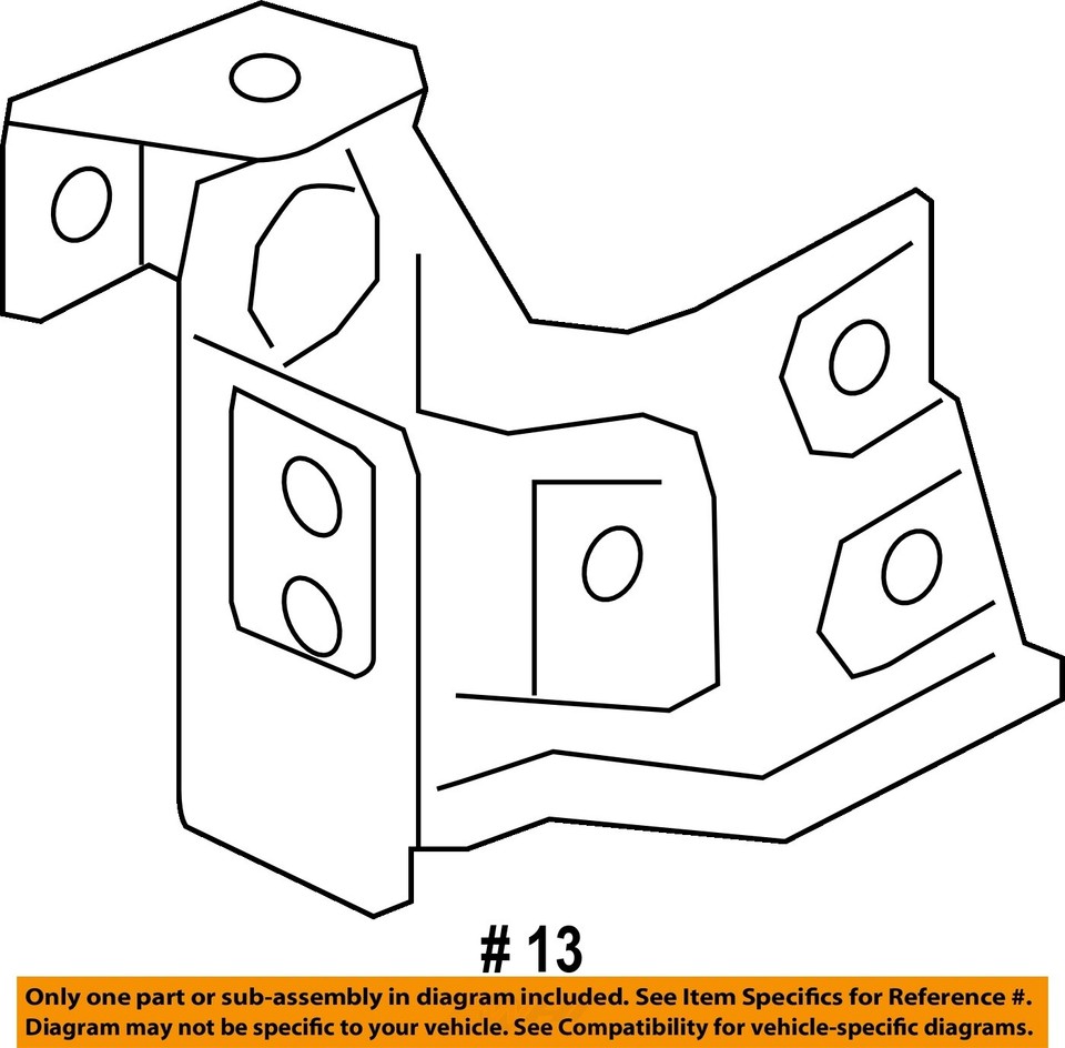 GM OEM 18-23 Enclave Bumper Components-Outer Support 84387916 | eBay