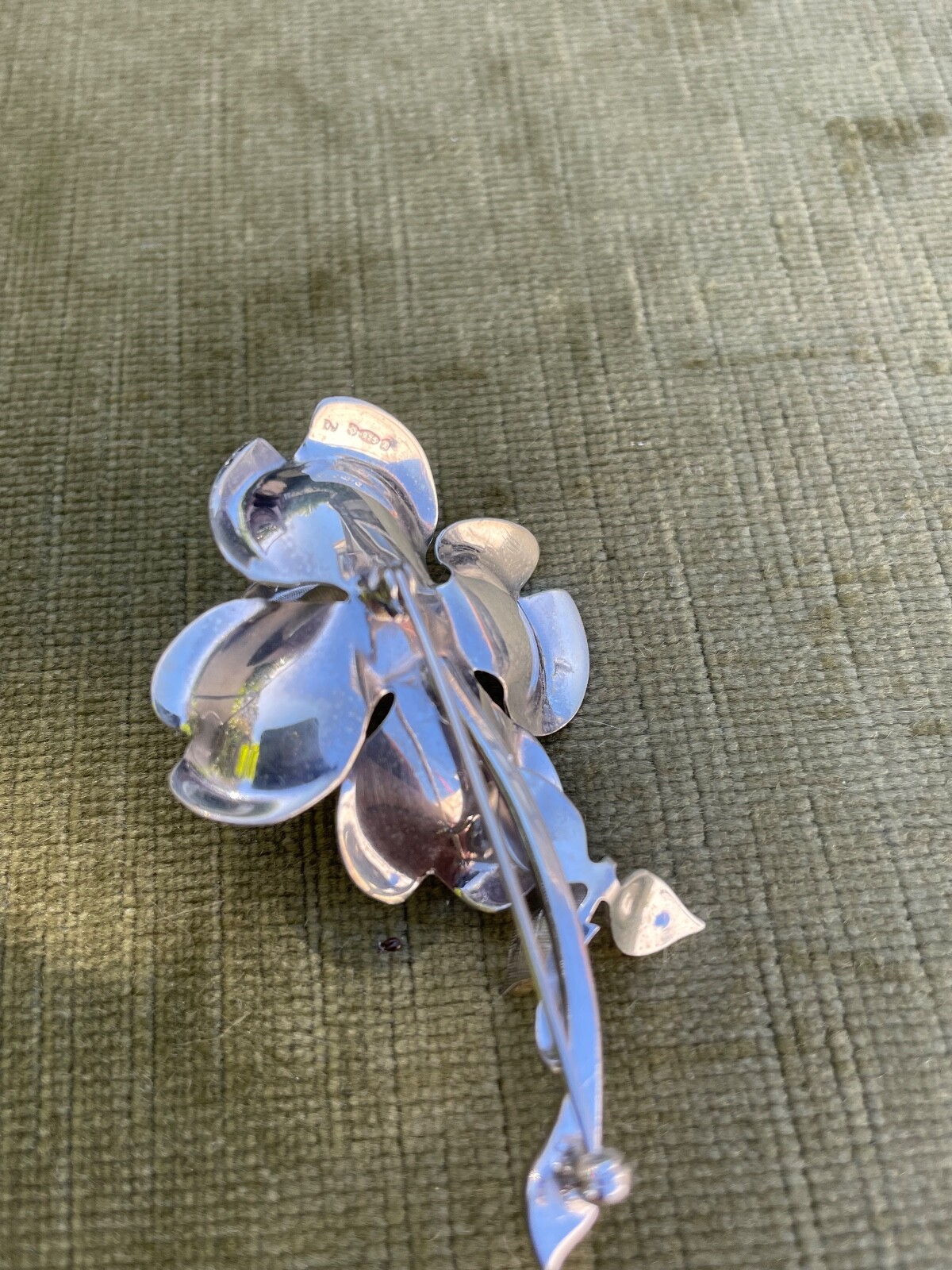 Sterling silver Rose Brooch Hallmarked English Silver | eBay