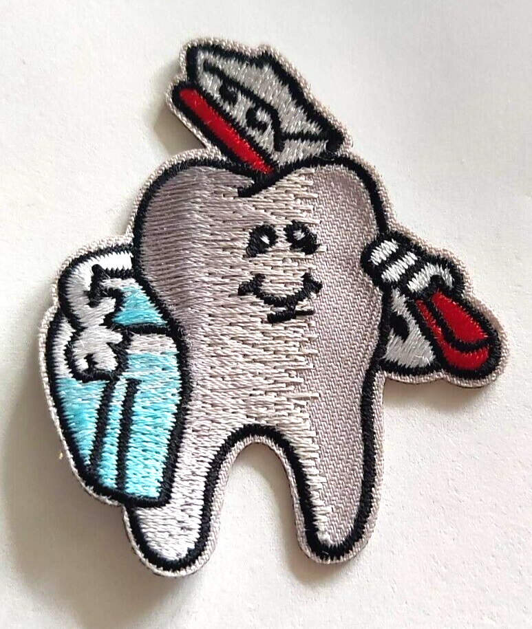 Lot of 26 Tooth & Toothbrush Iron On Embroidered Patch Dental ...