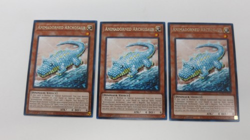 3x ANIMADORNED ARCHOSAUR 1ST EDITION WISU-EN050 RARE YUGIOH NM ...