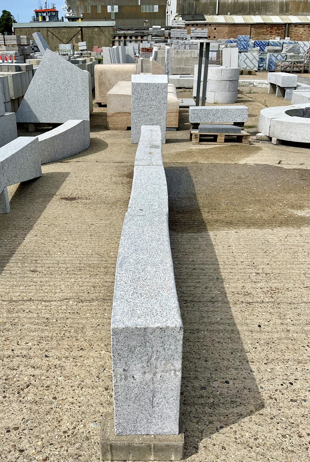 GRANITE KERBS , EDGING ALMOST STRAIGHT RADIUS DOUBLED SIDED MANY USES ...