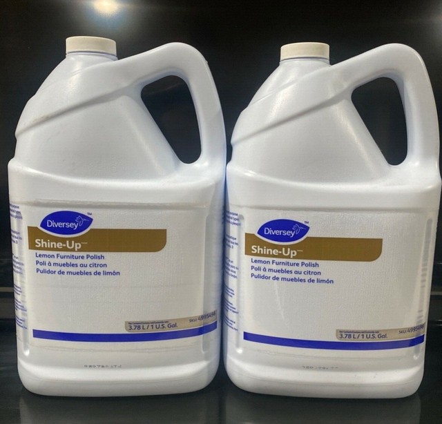 Qty 2 Gallons (2 X 1 Gallon) Diversey Shine up Lemon Furniture Polish ...