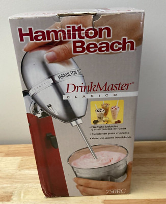 Hamilton Beach Drink Master Classic Milkshake Malt Maker 750RC Red (New ...
