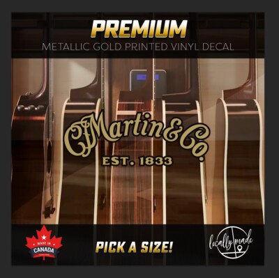 Martin custom vinyl decal for guitar cabinet | ANY SIZE | eBay