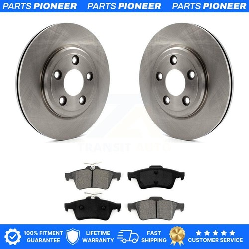 [Rear] Disc Brake Rotors And Semi-Metallic Pads Kit For Jaguar Vanden ...
