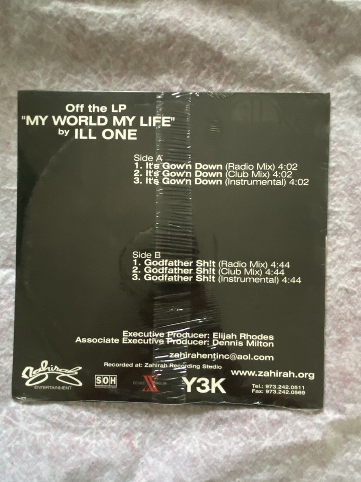BRAND NEW/ SEALED- ILL ONE, "MY WORLD , MY LIFE" ,"IT'S GOW'N DOWN", 12 ...