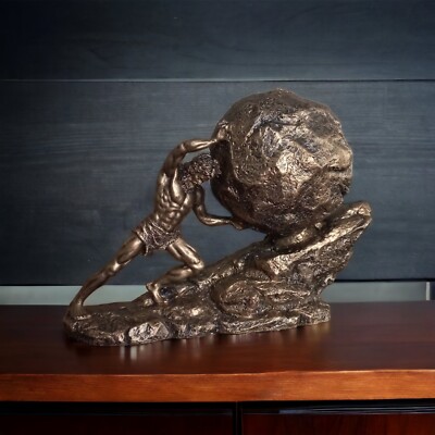Sisyphus Statue, Greek Mythology, Sisyphus pushing the Eternal Rock (11 ...