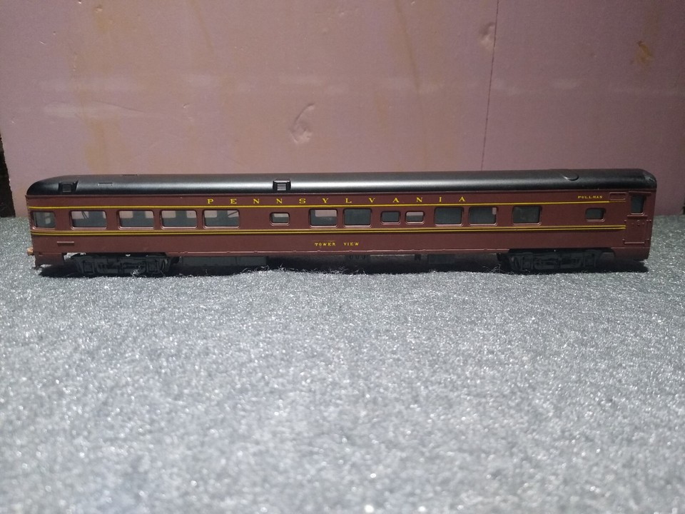 Rivarossi PRR 1930 Smooth Side Obsv Car "Tower View" w/ Kadee Cplrs Ltd ...