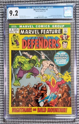 Marvel Feature #2 CGC 9.2 2nd Defenders! Dormammu Story Beautiful Copy ...