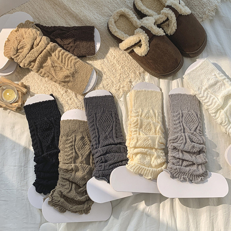 Footless Leg Warmers SATINIOR 4-Pack Cable Knit Leg Warmers - Acrylic ...