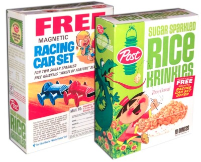Post SUGAR SPARKLED RICE KRINKLES Cereal BOX (BOX ONLY!) | eBay