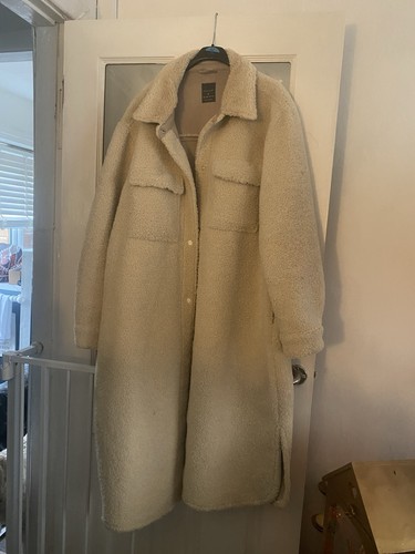 Sheepskin Fraux Shearling Coat XL. 16 Cuddly Soft Warm Winter | eBay UK