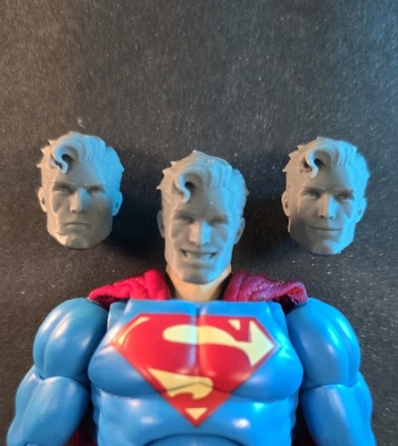 3D Printed Dan Mora Style MAFEX SUPERMAN HEAD Set 1 | eBay