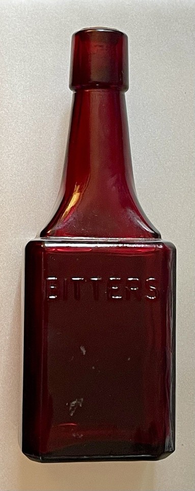 Vintage Wheaton Ruby Red Bitters Bottle - VERY NICE COLOR! | eBay