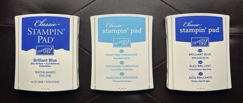 Stampin' Up! Classic Stamp Pad Lot Of 6 (Blue, Turquoise, Red, & Green ...