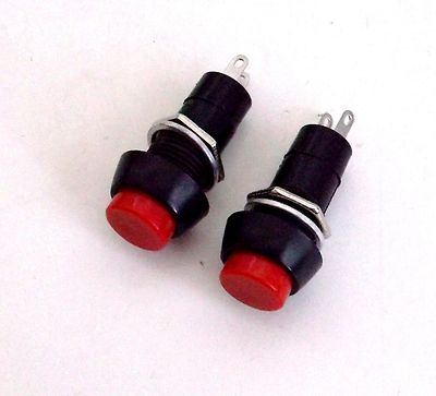 2 Red BBT Brand Marine Grade 12 Volt On/Off Push Button Switches | eBay UK