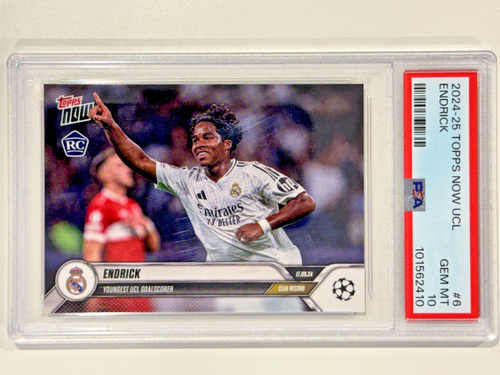 2024-25 Topps Now UCL #6 Endrick Rookie RC PSA 10 | eBay