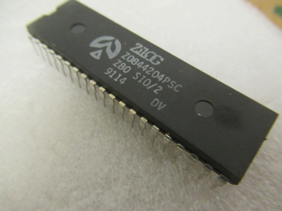 Z0844204PSC ORIGINAL ZILOG 40 PIN SERIAL INPUT/OUTPUT CONTROLLER Z80 ...