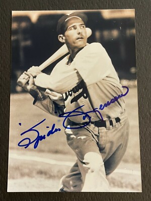 Spider Jorgensen Brooklyn Dodgers Signed Autographed Photo | eBay