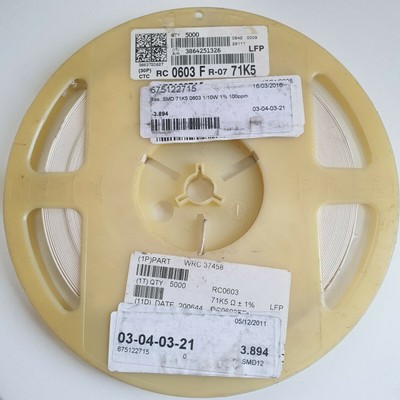 RÉSISTANCE YAGEO SMD 10 x 71,5K 1/10W 1% 100PPM. (R237 ...