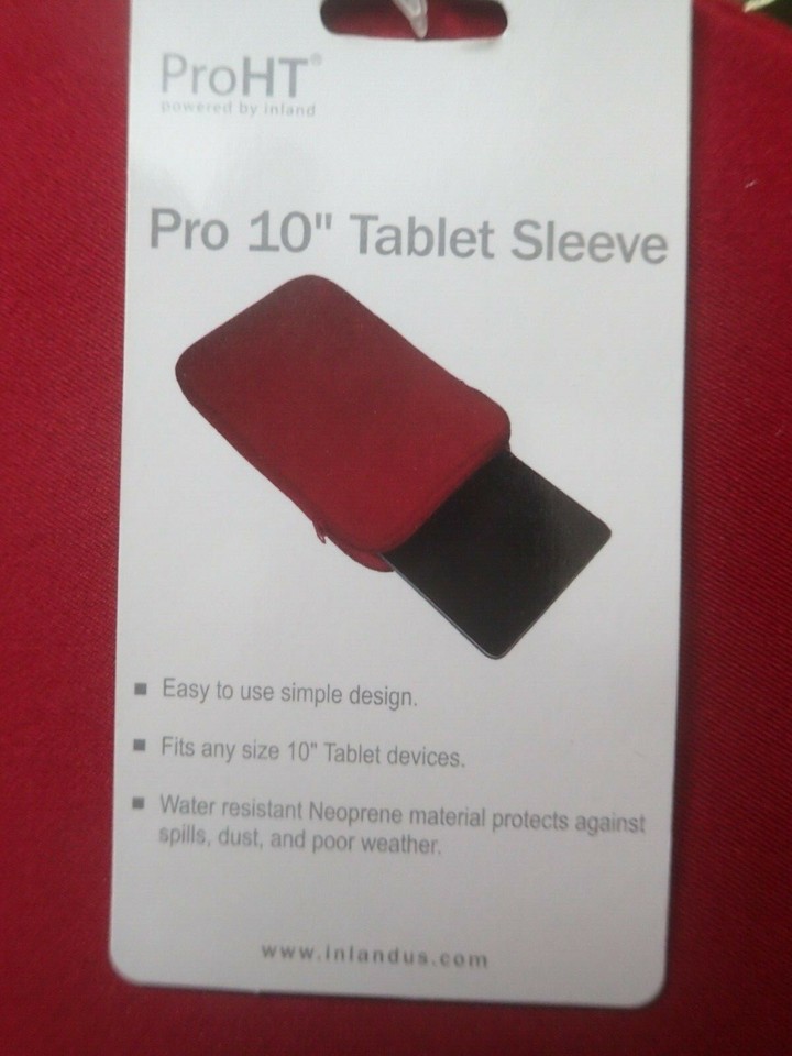 Inland ProHT - Pro 10" Tablet Sleeve For Ipad & Tablets - ONE(1) Each ...