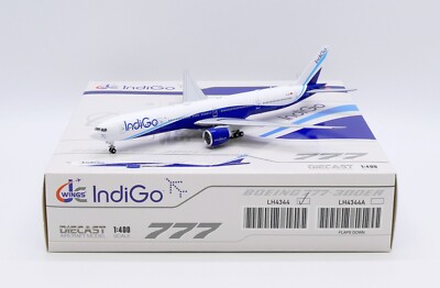 JC Wings 1:400 IndiGo Boeing B777-300(ER) “Flaps Up” TC-LKD Diecast ...
