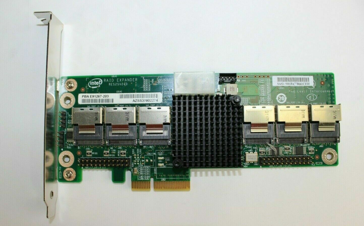 Intel RES2SV240 24 Port SAS RAID Expander Card - Unraid TrueNAS ZFS ...