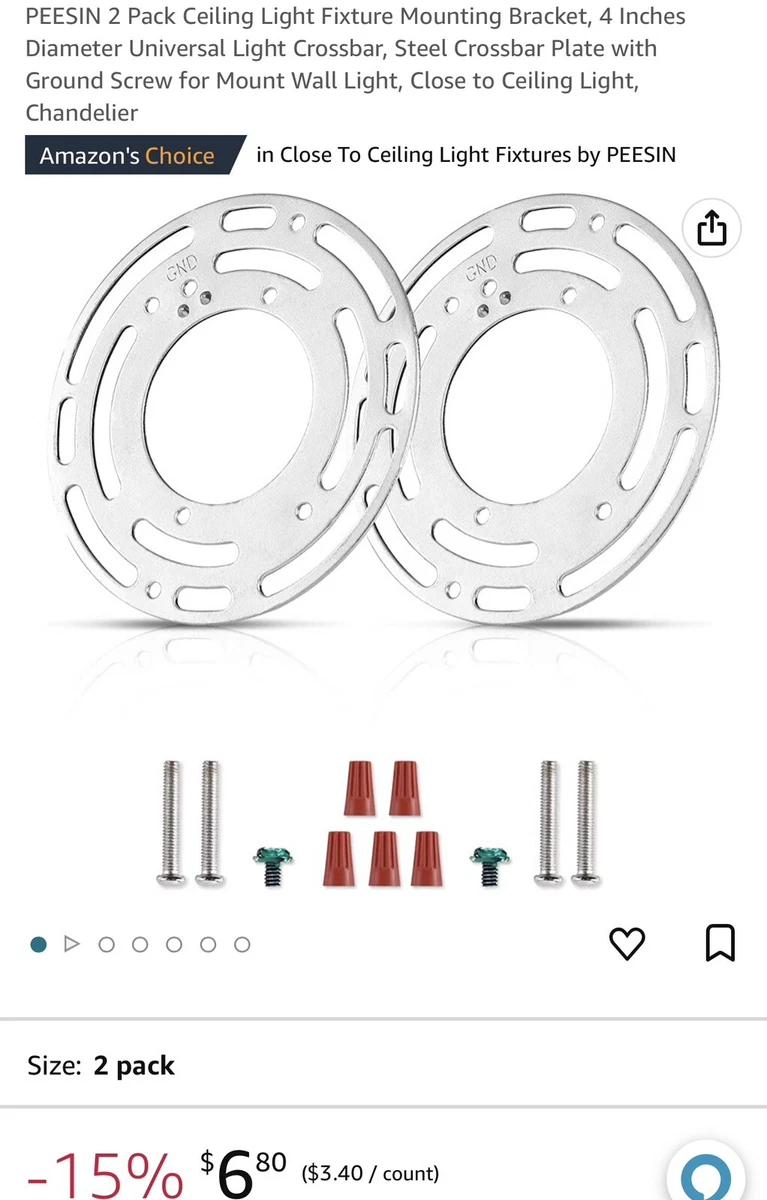 Ceiling Light Fixture Mounting Hardware | Shelly Lighting