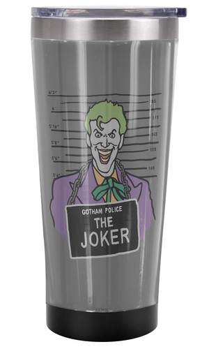 Batman The Joker Mugshot Tumbler 20oz Vacuum Insulated Leak Resistant ...