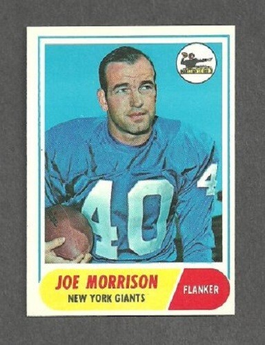 1968 TOPPS # 211 JOE MORRISON NEW YORK GIANTS EXMT+ | eBay