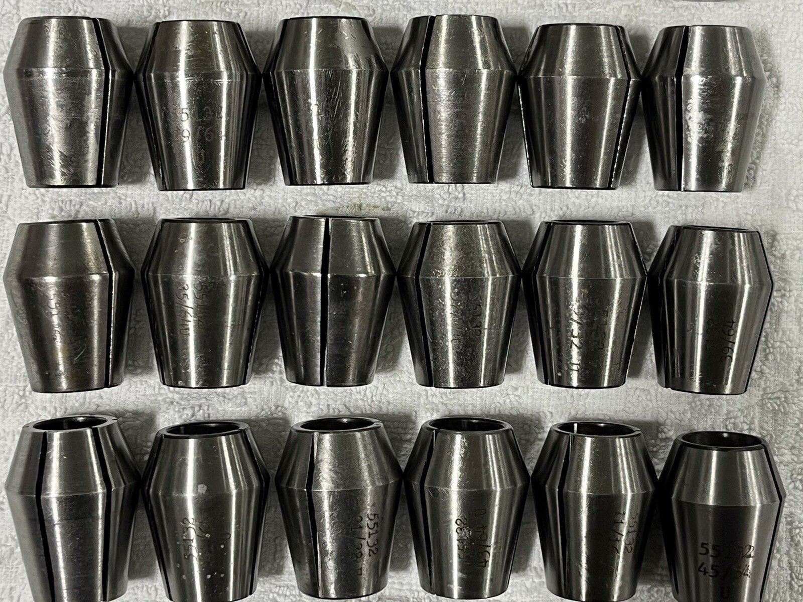 Universal Engineering 33pc Tree Mill Double Taper Z Collets DT Set Tool ...