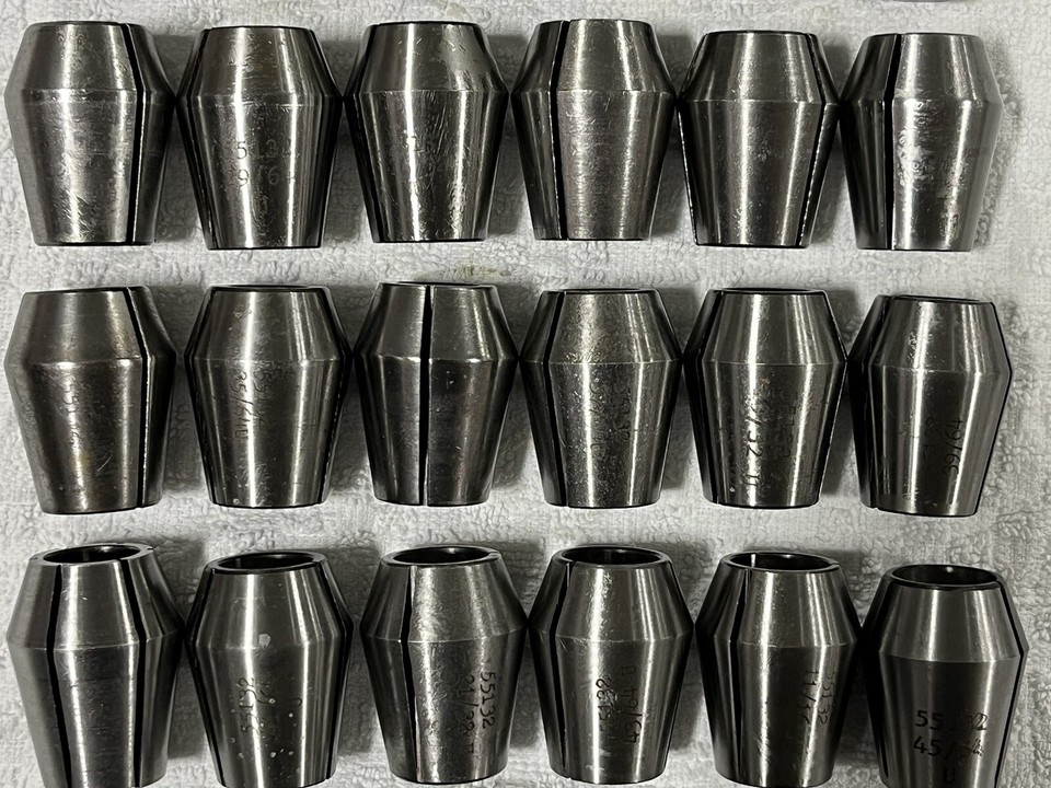 Universal Engineering 33pc Tree Mill Double Taper Z Collets DT Set Tool ...