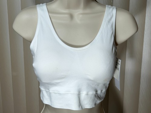 Nordstrom Rack Cropped Bralette M Wireless Pullover Bra White | eBay