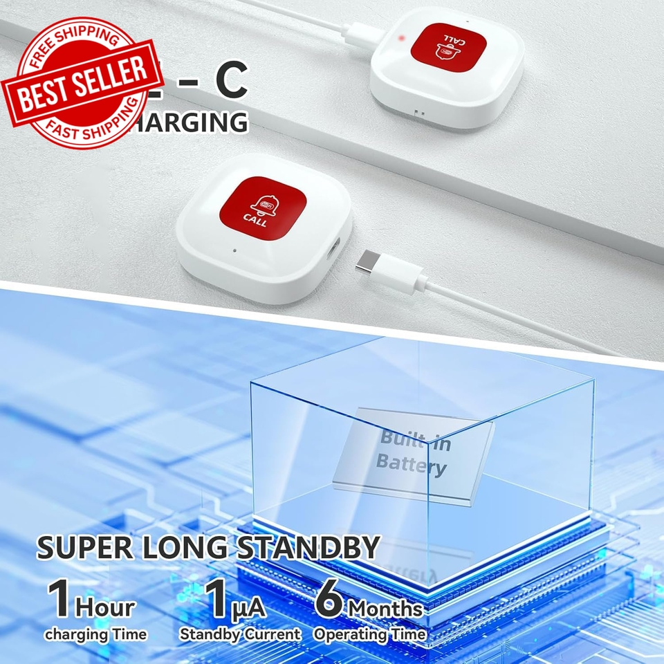 Smart Personal Alarms Wifi Elderly Panic Button Phone Wireless Alert ...