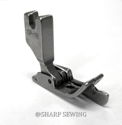 HINGED PRESSER FOOT WITH 1/8” SPRING LOADED RIGHT GUIDE SP-18 SP18 | eBay