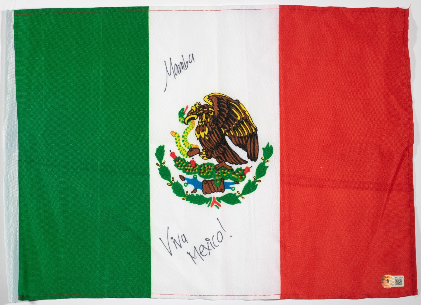 Mamba Signed 12x18 Mexican Flag BAS COA Lucha Libre AAA Exotico Mexico ...